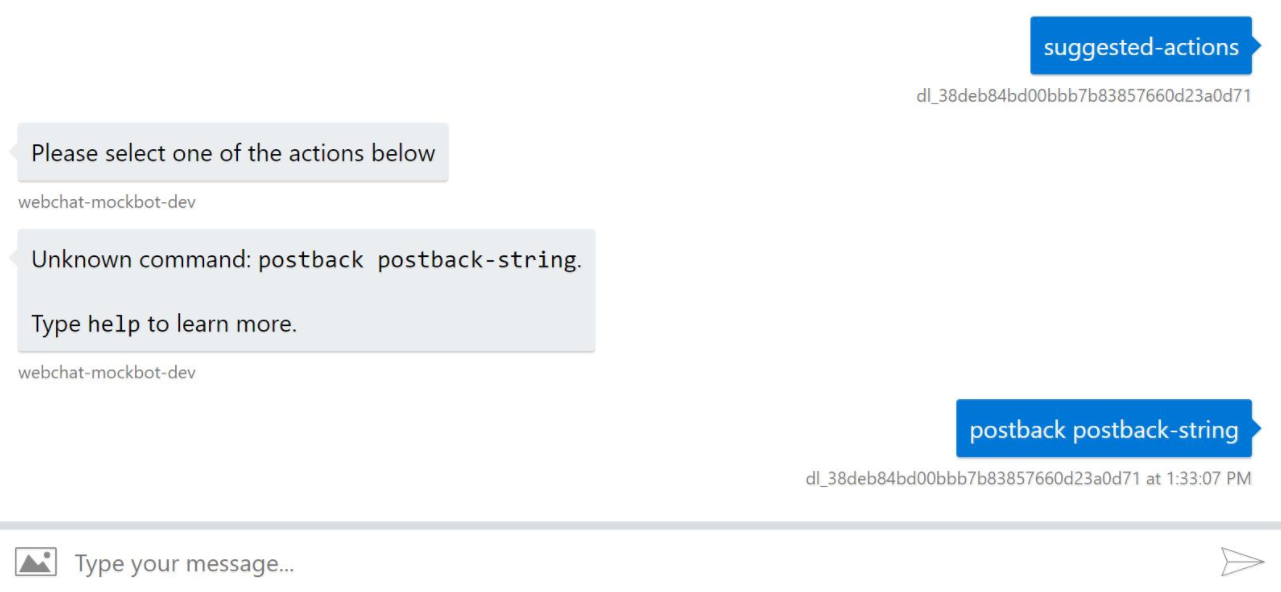 Regression Suggested Actions Postback Messages Should Not Show Up On V3 Of Web Chat · Issue 