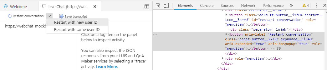 [MAS4.1.2] [Screen reader-Restart conversation menu] Screen reader is ...