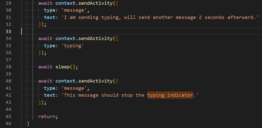 Keep showing typing indicator until bot responds to user or user starts typing · Issue #1453 ...