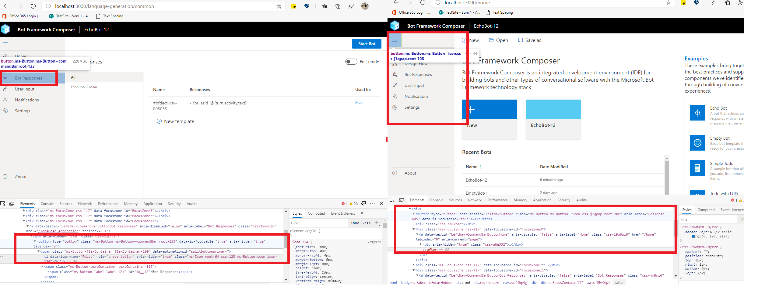 [Accessibility][Name, Role, Value - Bot Responses]: Aria-hidden elements contain focusable ...