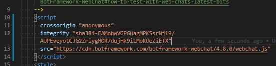 Subresource Integrity Problem · Issue #2984 · microsoft/BotFramework-WebChat · GitHub