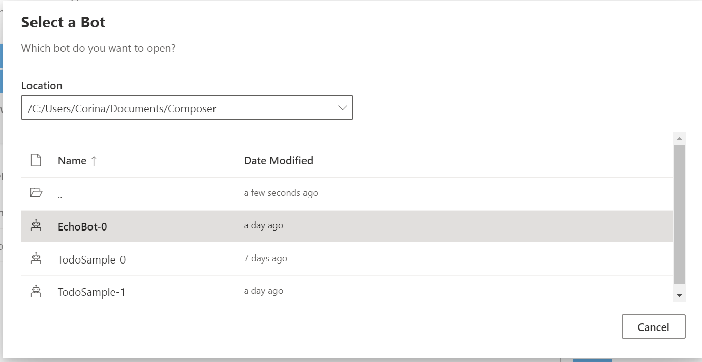 File And Folder Selection Ux Is Wonky · Issue 2594 · Microsoftbotframework Composer · Github