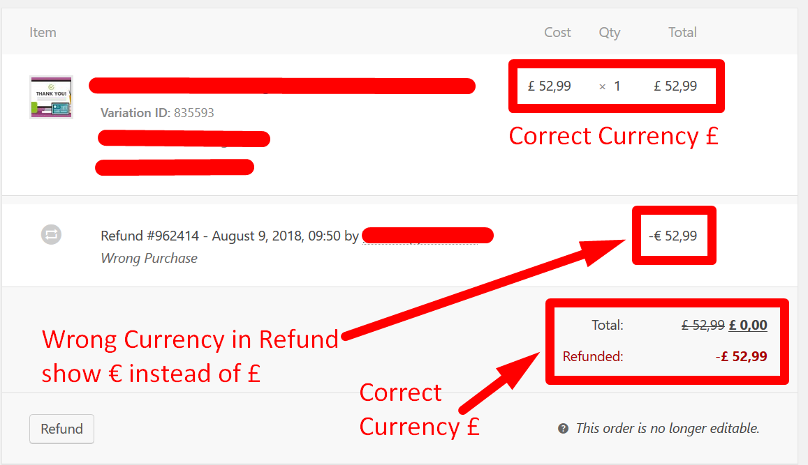 Wrong Currency for Refund · Issue #21027 · woocommerce/woocommerce · GitHub