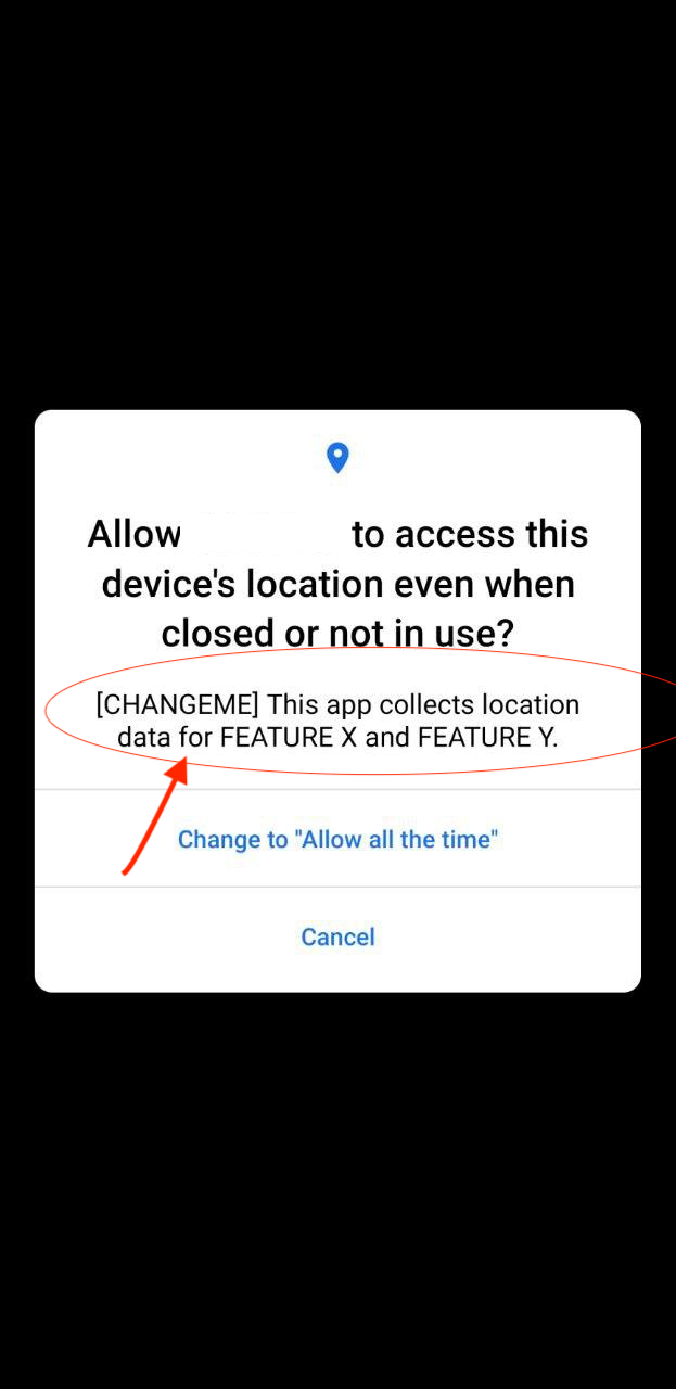 How to set a message for permission to receive locations in Android? · Issue #563 ...