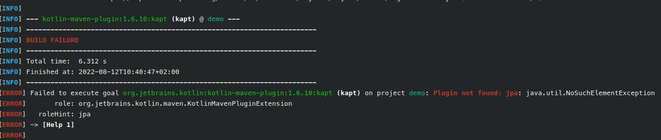 Missing Dependency When Create Data Hibernate Reactive Maven Project 5333