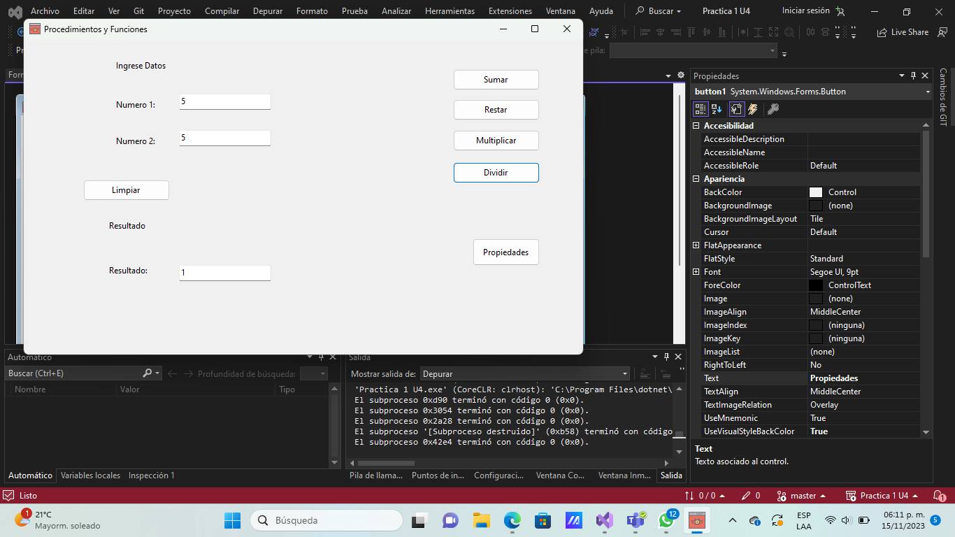 GitHub - JulioCesarTorresMorales/Practica-1-U4: Practica 1 de unidad 4