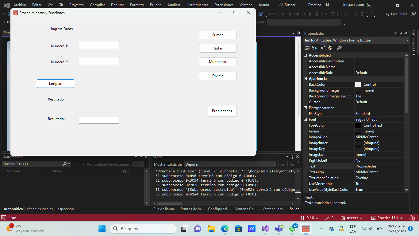 GitHub - JulioCesarTorresMorales/Practica-1-U4: Practica 1 de unidad 4