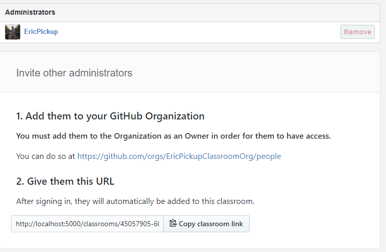 Link for admin invitation ends with 404 · Issue #1566 · github-education-resources/classroom ...
