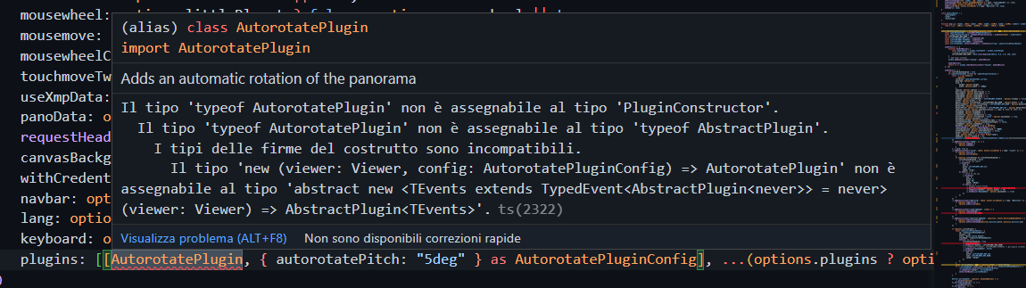 Type Error In Typescript While Adding A Plugin · Issue 807 · Mistic100photo Sphere Viewer · Github