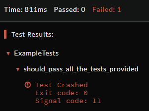 C++: Program crash with non-zero error code is not reflected in front-end output · Issue #601 ...