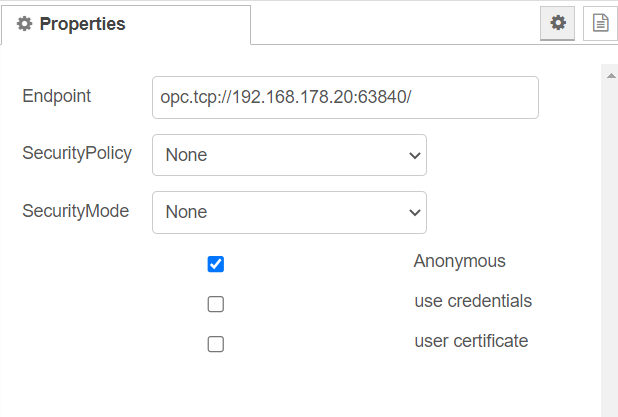 invalid endpoint Error: The connection may have been rejected by server,\nErr = ( serviceResult ...