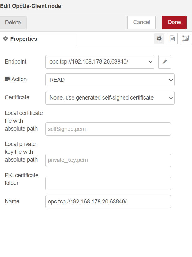 invalid endpoint Error: The connection may have been rejected by server,\nErr = ( serviceResult ...