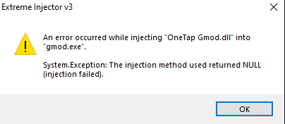 Good old "injection method used returned NULL" · Issue #98 · master131/ExtremeInjector · GitHub