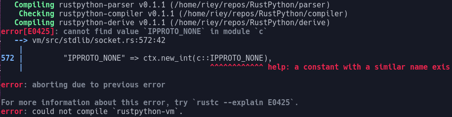 Compile Failed On Android Target · Issue 1629 · Rustpythonrustpython