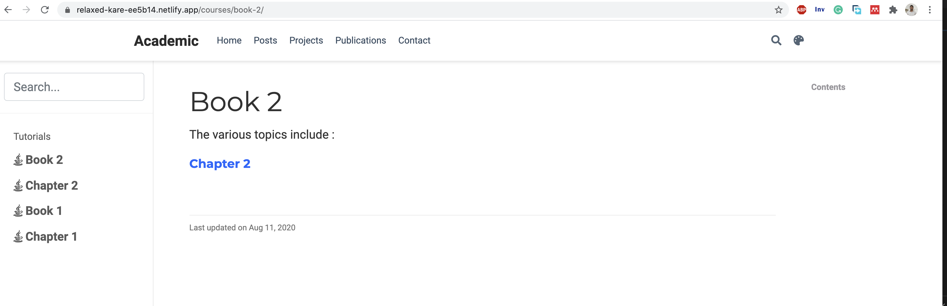 Side-menu for a Book shows links from other books as well · Issue #1803 · HugoBlox/hugo-blox ...