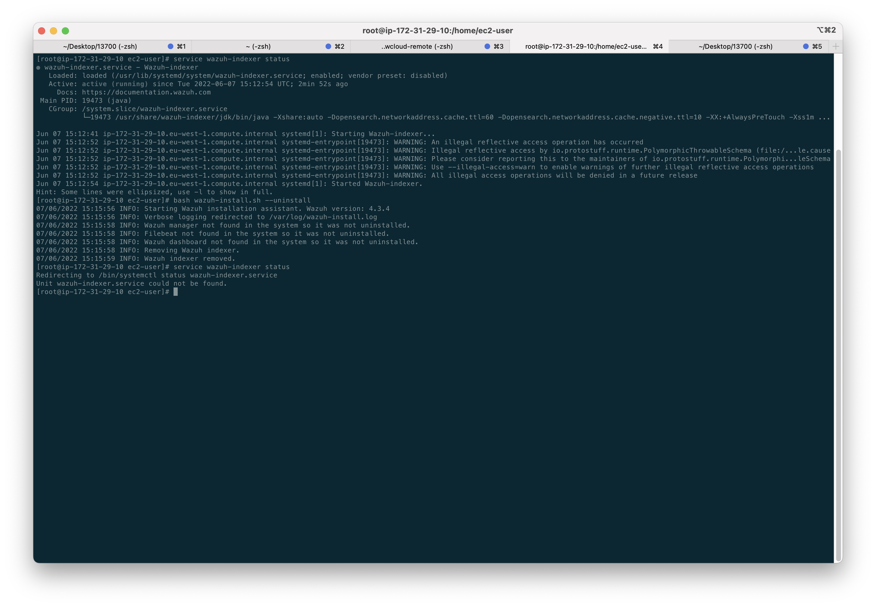 Release 4.3.4 - Release Candidate 1 - E2E UX tests - Wazuh indexer ...