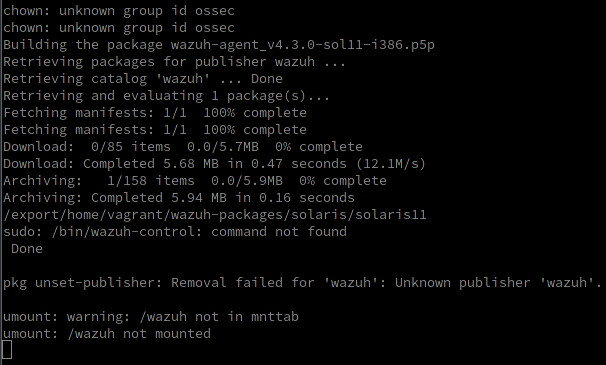 Unknown group id ossec in solaris 11 4.3 package generation · Issue ...