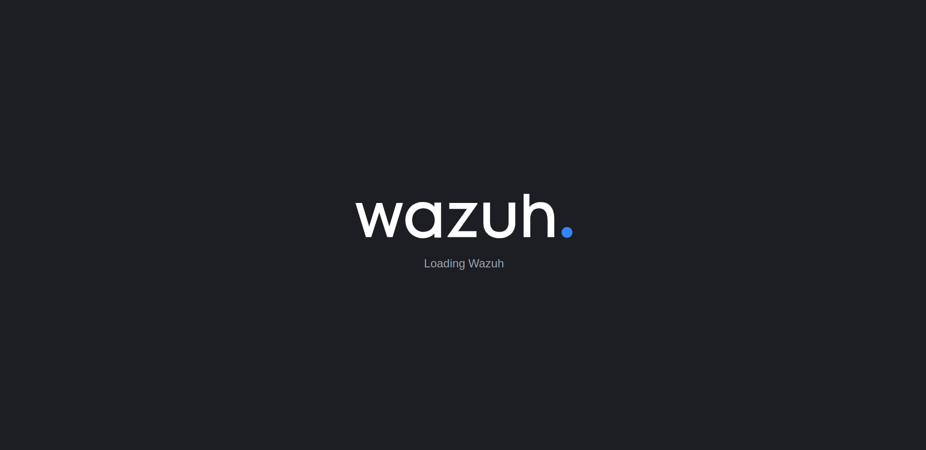Wazuh dashboard should use a light logo on the dark mode loading screen ...