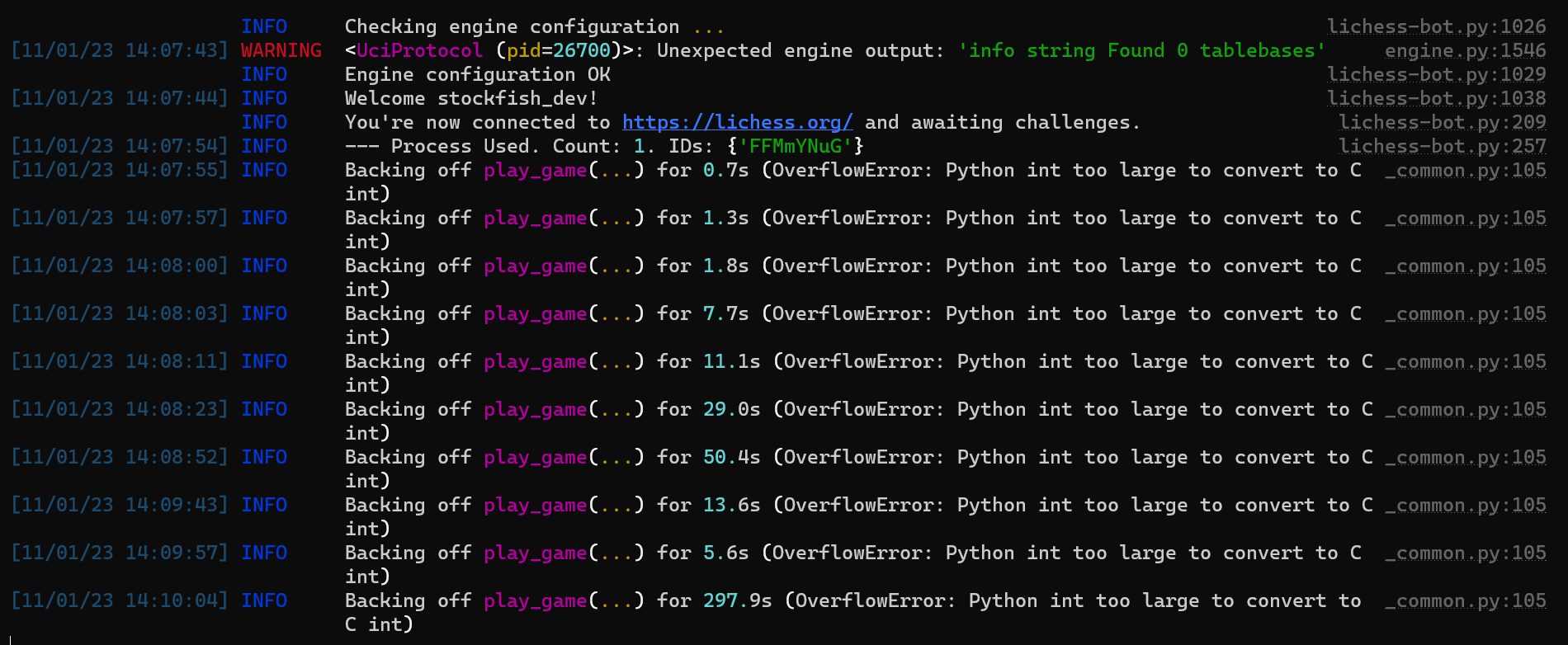 Backing off · Issue #864 · lichess-bot-devs/lichess-bot · GitHub