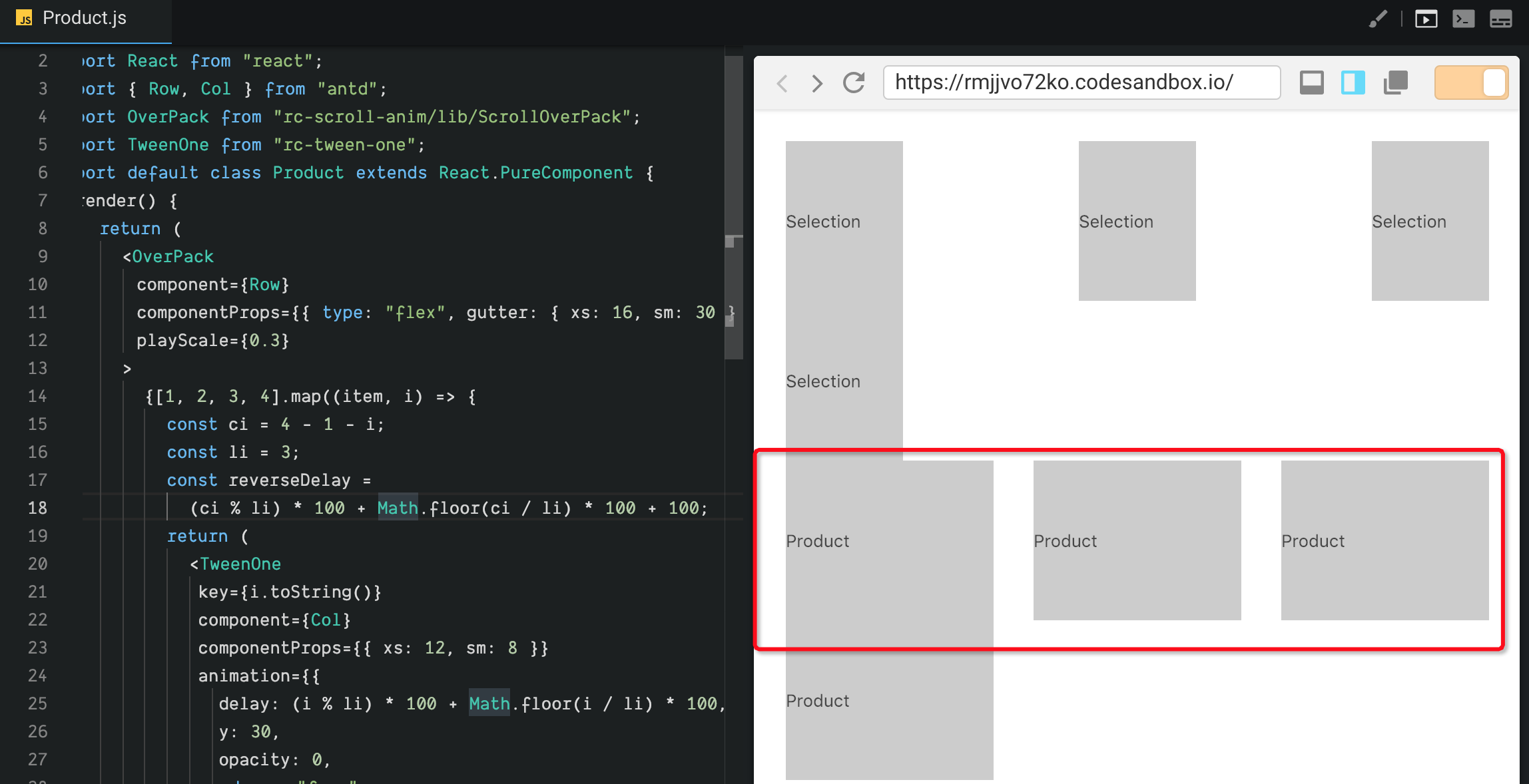Grid gutter not work when using with tween-one · Issue #14144 · ant-design/ant-design · GitHub