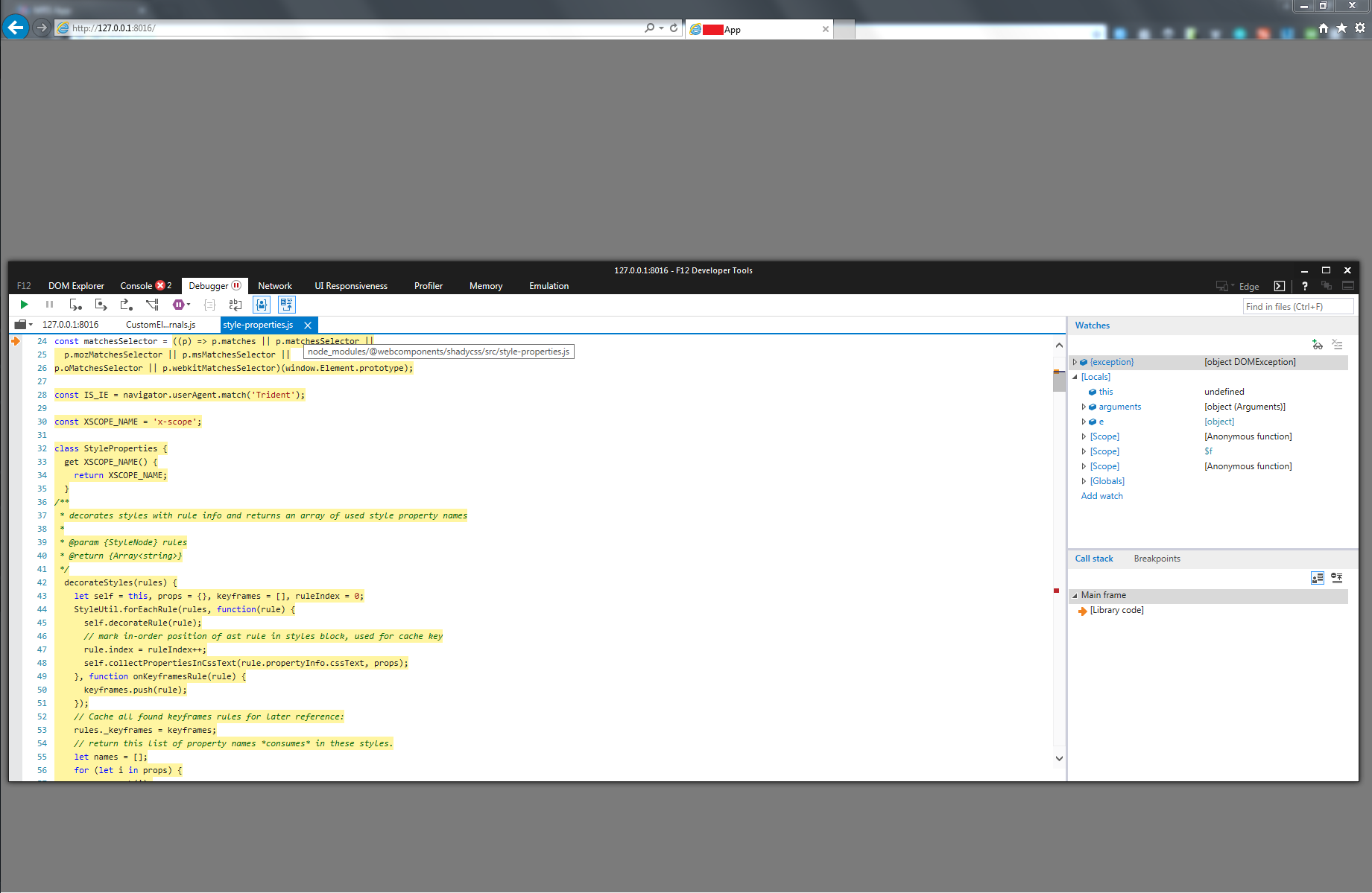 IE11 Error with Polymer - SCRIPT5022: SyntaxError on File: webcomponents-lite.js · Issue #873 ...