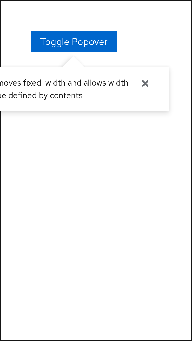 Popover: can't make it fit inside a mobile screen · Issue #4754 · patternfly/patternfly · GitHub