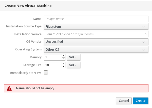 machines: Inconsistent location of error notifications in modal dialogs ...