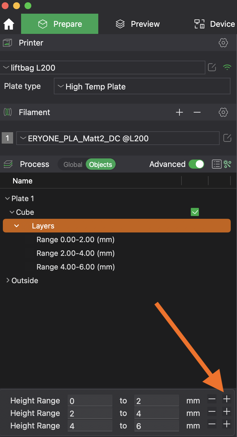 Multiple height range modifier · Issue #1907 · bambulab/BambuStudio · GitHub