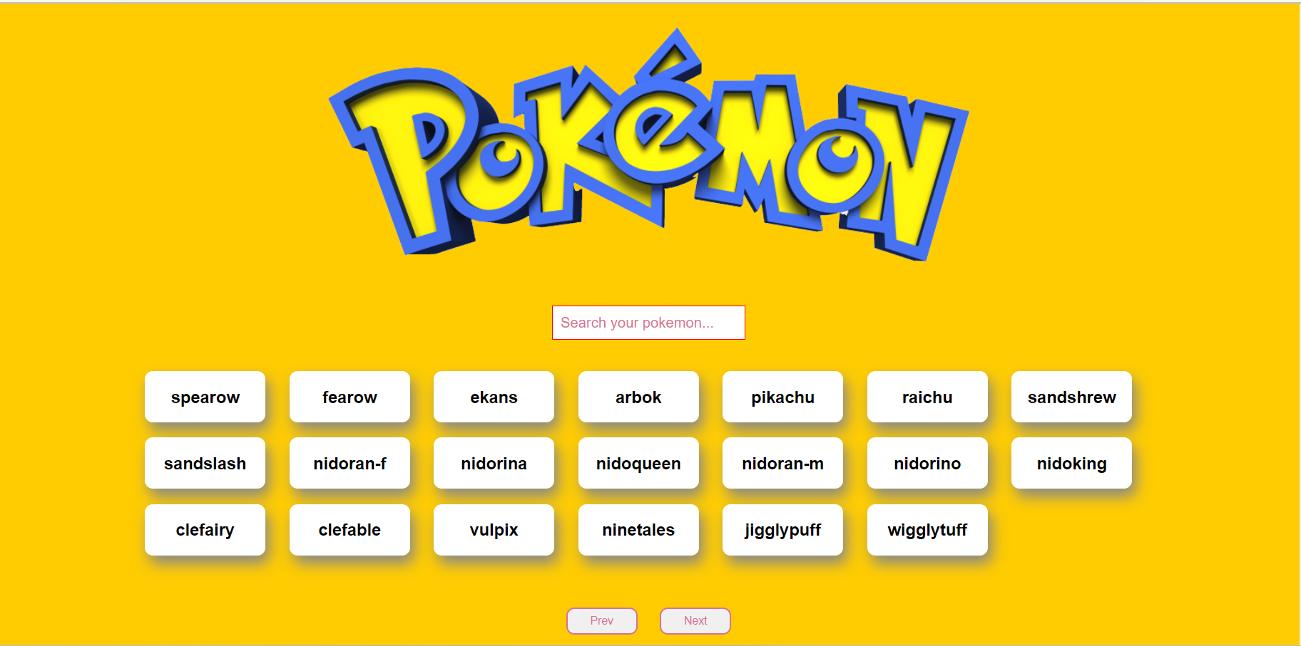 GitHub - sunnystark/Pokemon