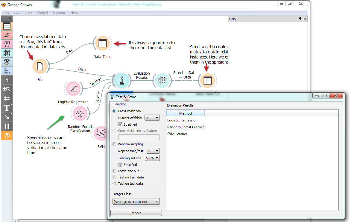 Test & Score: Evaluation Results Not Displaying · Issue #2442 · biolab ...