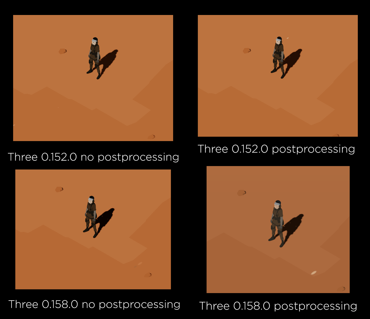 Wrong color space after updating three · pmndrs postprocessing · Discussion #545 · GitHub