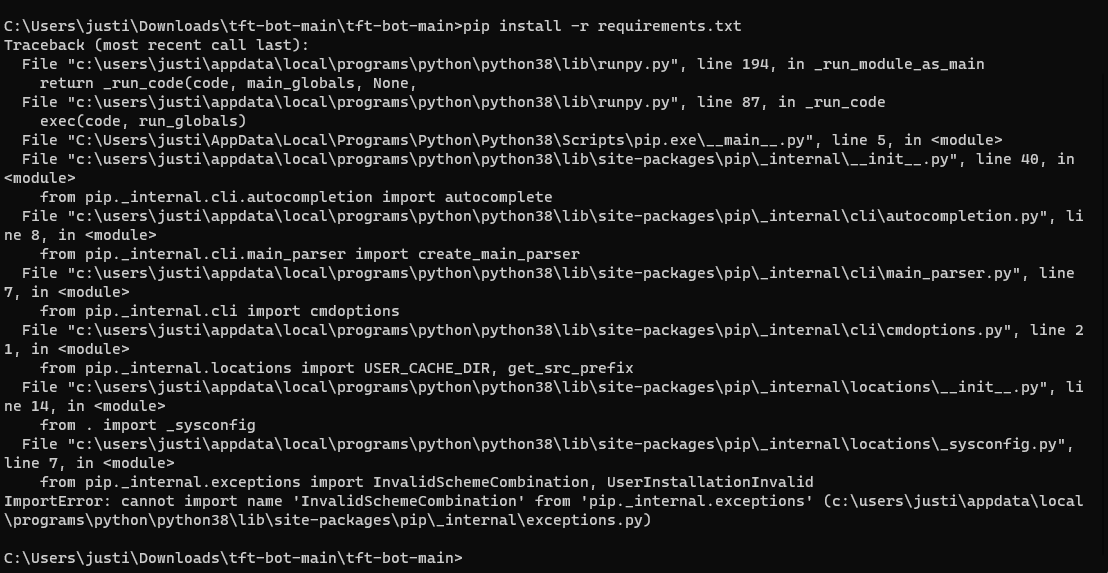 Trouble setting it up · Issue #132 · Detergent13/tft-bot · GitHub