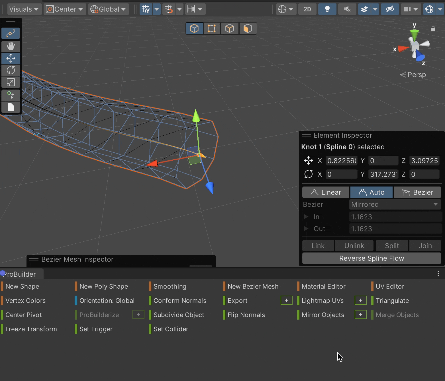 Bezier Mesh Tool Using Splines Package By Isaacmuriuki · Pull Request 437 · Unity Technologies