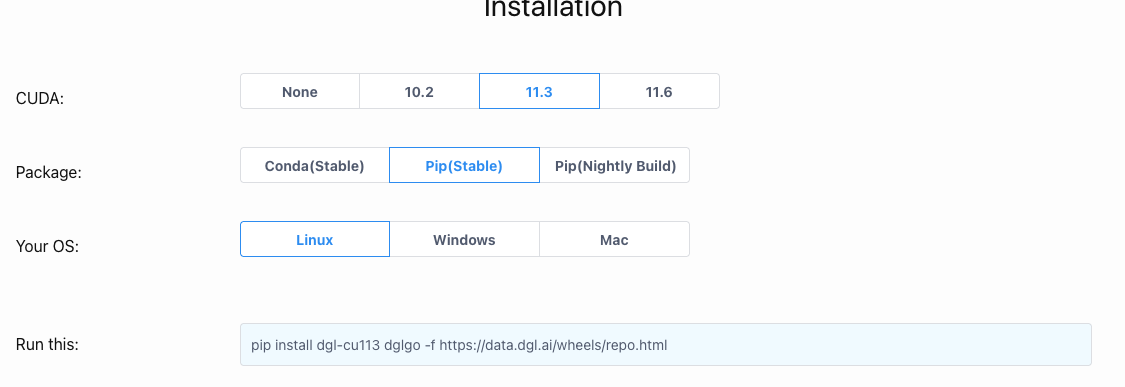 recent dgl-cuXXX versions listed on official documentation aren't on pypi? · Issue #5083 · dmlc ...