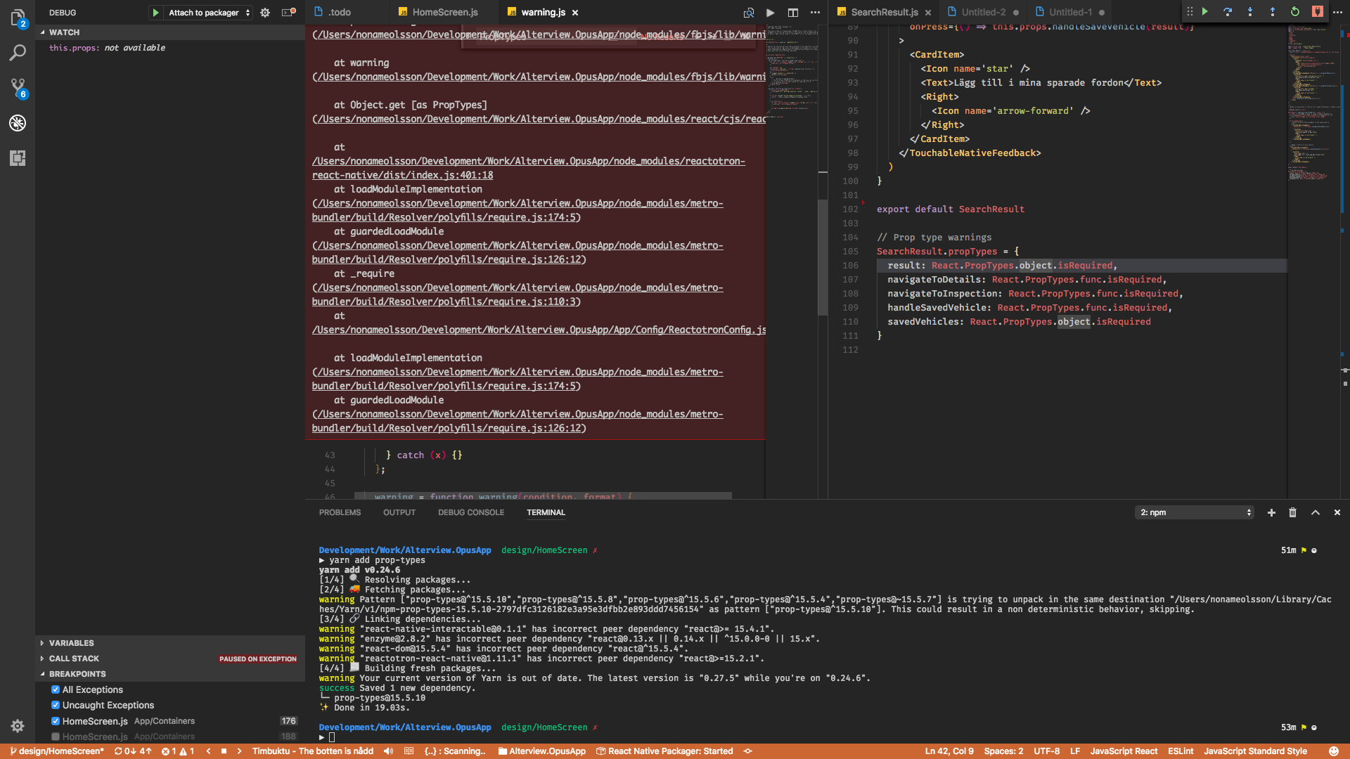 Search box is transparent on uncuaght exception · Issue #32093 ...