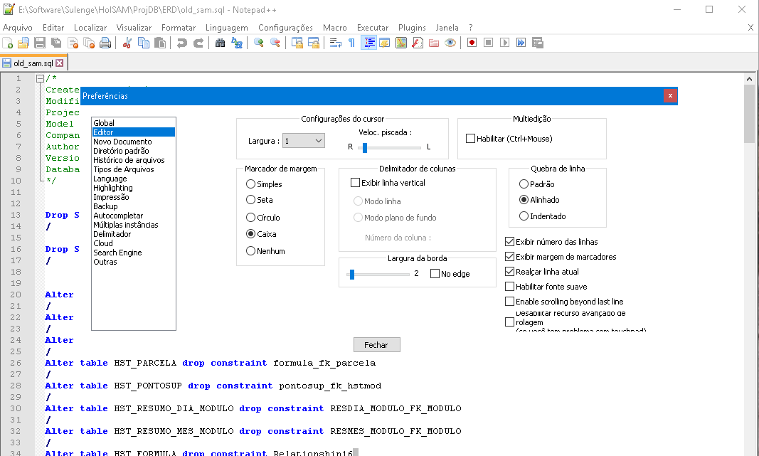 Portuguese translation: translated text too long to fit (settings ...