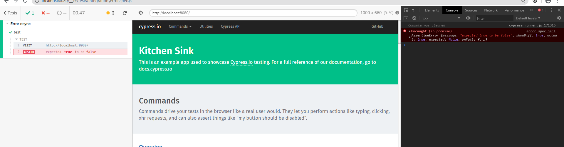 Failed Assertion Doesnt Lead To Test Fail · Issue 7274 · Cypress Iocypress · Github