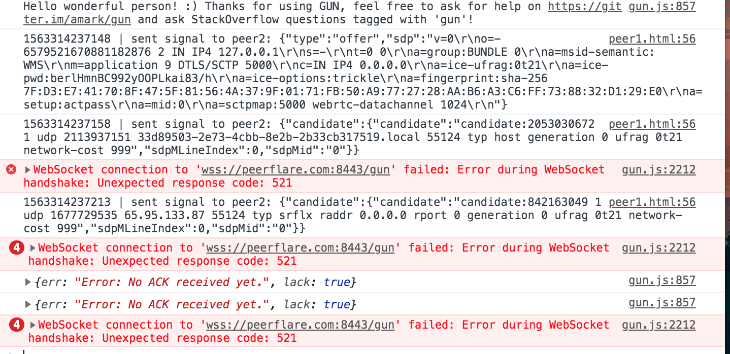 Problem With Signaling In Example · Issue #504 · feross/simple-peer · GitHub