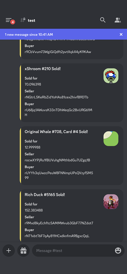 GitHub - sdoddler/XRPL-NFT-Sales-Bot: An XRPL NFT Sales Bot, Twitter & Discord integrated with ...
