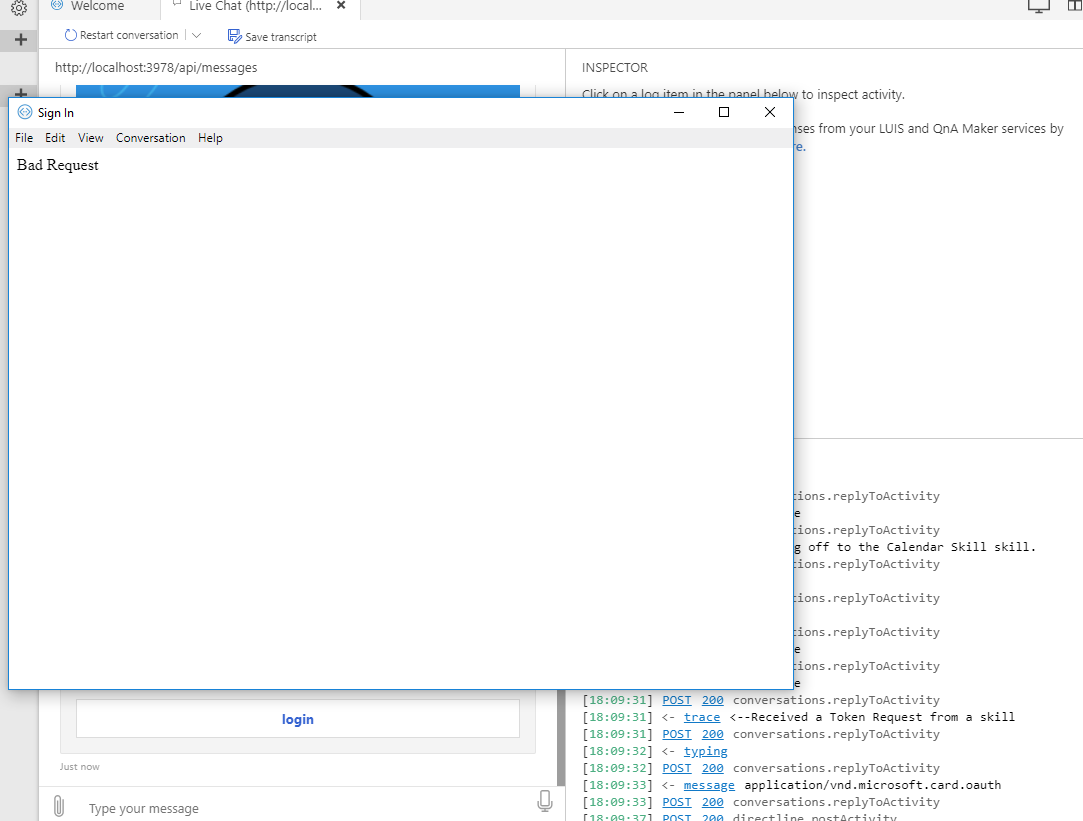 Webchat not showing auth cards · Issue #1449 · microsoft/botframework-solutions · GitHub