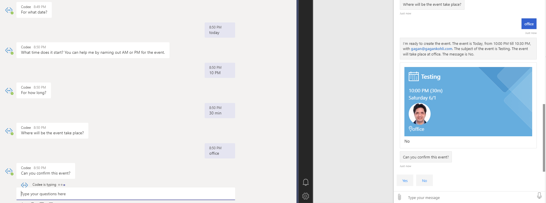 Calendar Skill not working directly with Teams · Issue #1456 · microsoft/botframework-solutions ...
