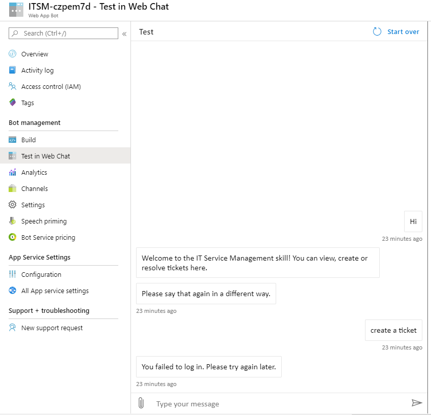 ITSM skill login failed error. No login prompt · Issue #3053 · microsoft/botframework-solutions ...
