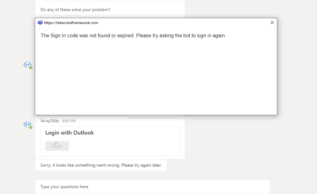 Calendar Skill login Issue - The Sign In code was not found or expired. Please try asking the ...