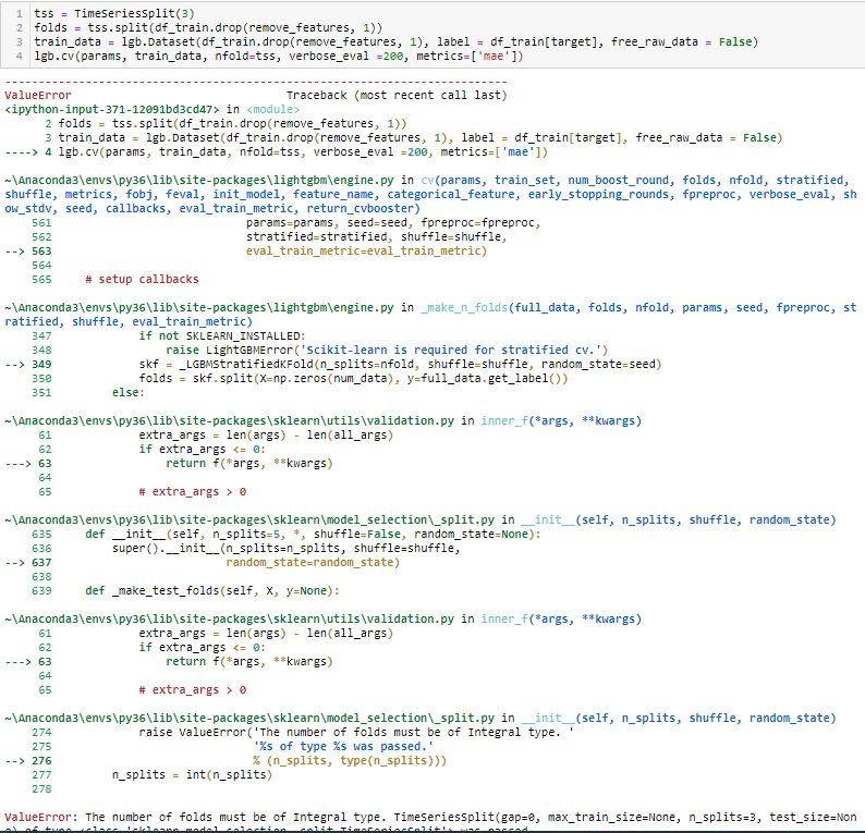 Use Time Series Split For While Doing Lgm Cv · Issue 4363 · Microsoft Lightgbm · Github