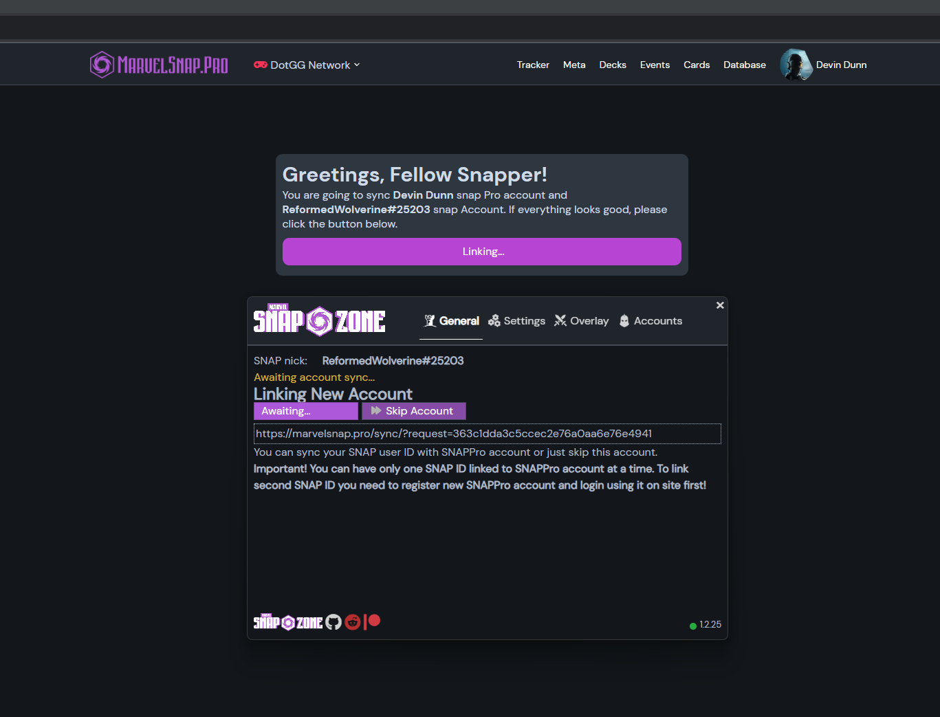 Sync does not work · Issue #59 · Razviar/marvelsnaptracker · GitHub