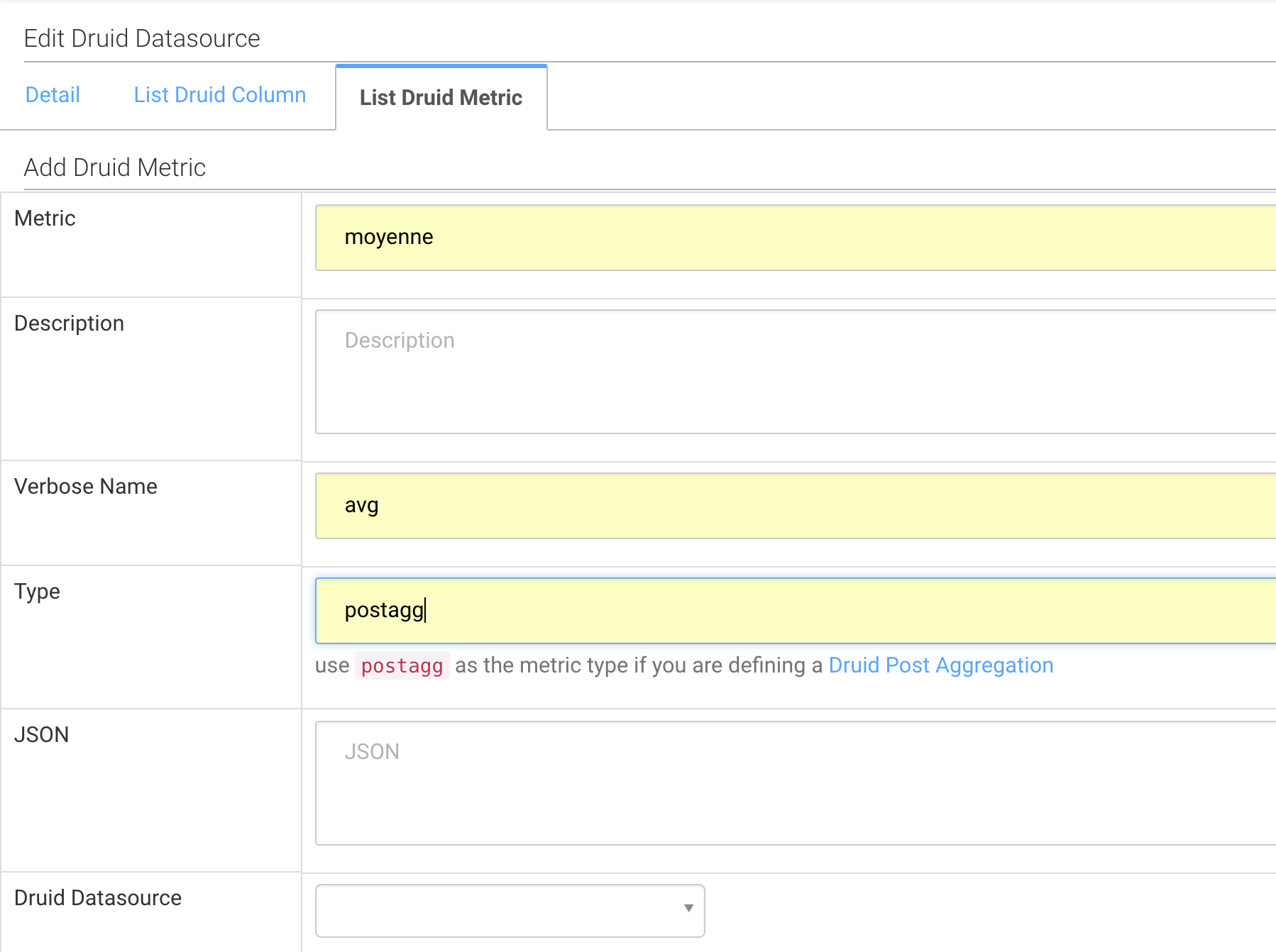 Druid Postaggregations in superset: list index out of range · Issue ...