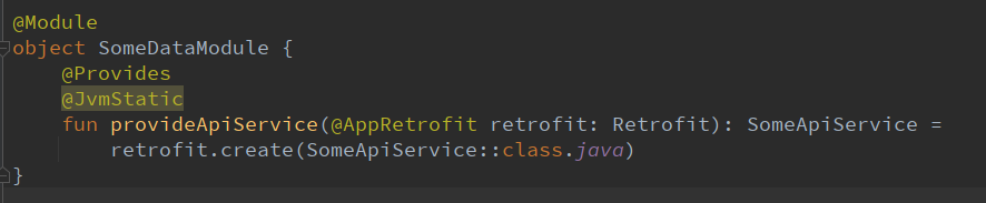 Dagger linter warning about using @JvmStatic annotation · Issue #3095 · google/dagger · GitHub