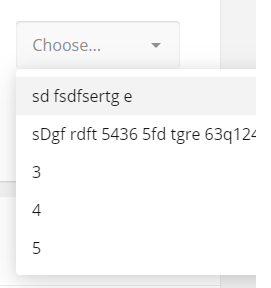 Dropdown: If the element's text is very long, the popup will go beyond ...