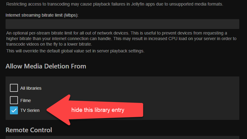 Hide libraries without access in libary list for delete rights · Issue #179 · jellyfin/jellyfin ...